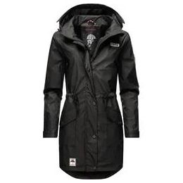 Outdoorjacke Navahoo "Deike" Gr. XL (42), schwarz Damen Jacken modischer Outdoor Regenmantel