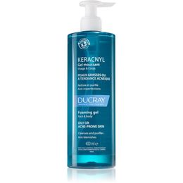 Ducray Keracnyl Foaming gel Reinigungsschaumgel für fettige Haut mit Neigung zu Akne 400 ml