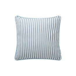 Tom Tailor Unisex gestreifte Kissenhülle, blau, Gr. 45X45CM