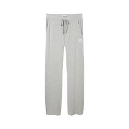 Tom Tailor Damen Pyjama Hose in Melange Optik, grau, Meliert, Gr. S/36