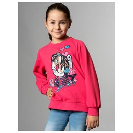 TRIGEMA Sweatshirt &raquo;Sweatshirt mit s&uuml;&szlig;em Pony-Print&laquo; koralle 128 128 Leichte Sweat-Qualit&auml;t