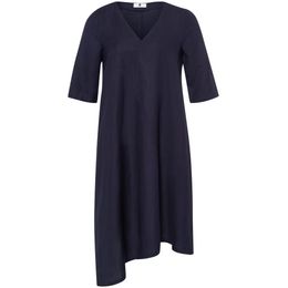 Kleid 3/4-Arm zum Krempeln Anna Aura blau