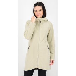 DEPROC Active Fleecejacke »WAWA PEAK« mit 2-Wege-Reißverschluss sand 44L 44L Modischer Fleecemantel aus funktionalem Superfleece