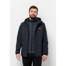 Jack Wolfskin 3-in-1-Funktionsjacke »GLAABACH 3IN1 JKT M« mit Kapuze night-blue XXL (58) XXL (58) 3-in-1-Jacke