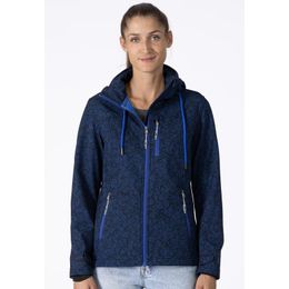 DEPROC Active Softshelljacke »SUN PEAK II WOMEN« mit abnehmbarer Kapuze navy 48 (XL) 48 (XL) Modische Softshelljacke mit All-Over-Druck