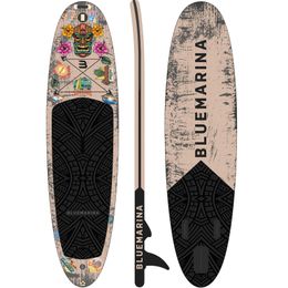 Bluemarina SUP Board Ariki, Stand Up Paddle aufblasbar mit Paddel, Pumpe, Rucksack, 5J Garantie (325x86x15cm / 10'8", Tiki)