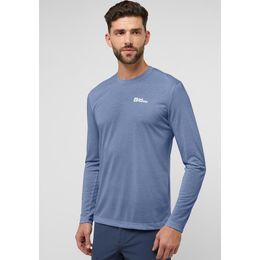 Jack Wolfskin Langarmshirt »VONNAN LS T M« nature-blue L (52) L (52) Leicht