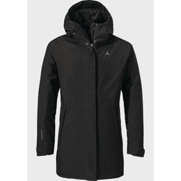Schöffel SCHÖFFEL Parka »Hiking Parka Style Froda WMS« mit Kapuze 9990 - schwarz 44 44 Wasserdicht & atmungsaktiv dank 2-Lagen VENTURI Membrane