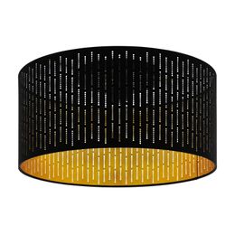 Eglo Deckenlampe Varillas in Schwarz/Gold