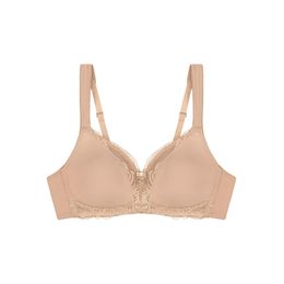 Triumph - BH ohne Bügel - Beige 100 - Modern Lace+cotton - Unterwäsche für Frauen