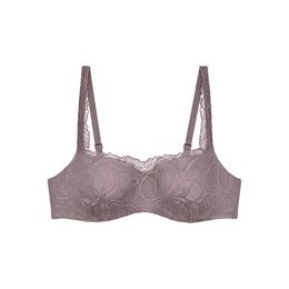 Triumph - Balconette-BH - Grey 085 - Body Make-up Illusion Lace - Unterwäsche für Frauen