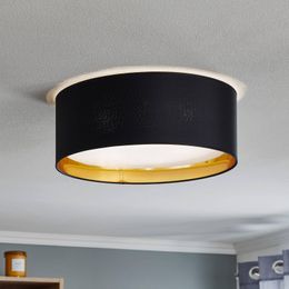 TK Lighting Deckenleuchte Bilbao,schwarz/gold, Ø 45 cm