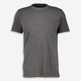 TK Maxx Dunkelgraues T-Shirt mit Tasche