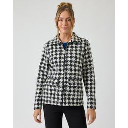 Helena Vera Fleece-Cardigan im Karo-Design