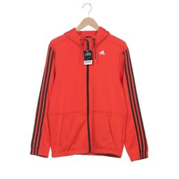 Adidas Herren Kapuzenpullover, rot, Gr. 48