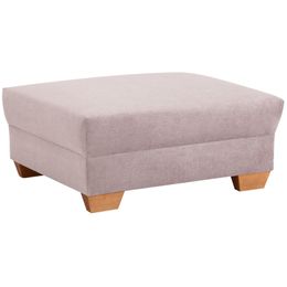 Hocker Home Affaire "DuraSpring" Gr. B/H/T: 93 cm x 42 cm x 77 cm, Luxus-Microfaser weich, rosa (flamingo) Mit DuraSpring-Taschenfederkern, bis 140 kg belastbar