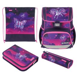 Herlitz Schulranzen-Set Loop Plus Magic Unicorn 31,0 x 22,0 x 37,0 cm lila 16,0 l