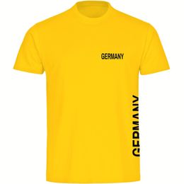 multifanshop® Kinder T-Shirt - Germany - Brust & Seite - Druck schwarz