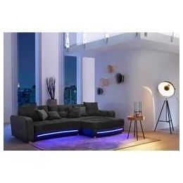 Jockenhöfer Ecksofa JOCKENHÖFER GRUPPE "Laredo L-Form" Sofas Gr. B/H/T: 322cm x 88cm x 120cm, Kunstleder SOFTLUX-Luxus-Microfaser, mit RGB-LED-Beleuchtung-mit Bluetooth-Soundsystem, schwarz inklusive RGB-LED-Beleuchtung und Bluetooth-Soundsystem