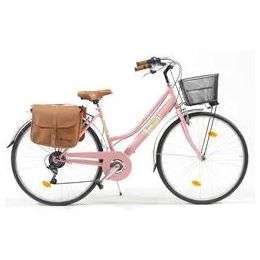 Cityrad VENICE - I LOVE ITALY "Citybike 605 Lady" Fahrräder Gr. 46cm, 28 Zoll (71,12cm), rosa (rosa, rosa) für Damen, Kettenschaltung