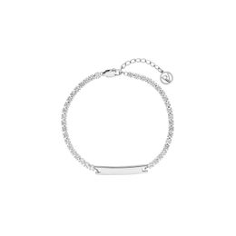 Paul Valentine Engravable Tennis Bracelet Silver