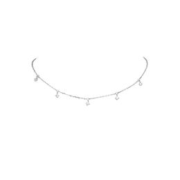 Paul Valentine Sparkling Choker Silver