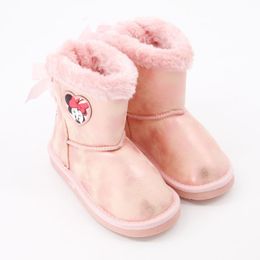 TK Maxx Pinke Stiefel mit Minnie-Maus-Aufnäher