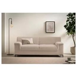 2,5-Sitzer Inosign "Jamie 2 auch in Cord B/T/H: 192/81/76 cm" Sofas Gr. B/H/T: 192cm x 76cm x 81cm, Cord, grau (taupe) zeitlos, modern, mit komfortablem Federkern