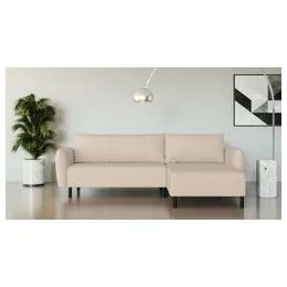 Ecksofa Inosign "Glandine" Sofas Gr. B/H/T: 233cm x 82cm x 177cm, Struktur, Recamiere rechts, beige L-Form