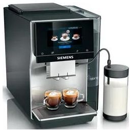 Siemens Kaffeevollautomat "EQ700 classic TP715D47, Cold Brew, intuitives 5" TFT-Display" Kaffeevollautomaten App, iaromaSelect, 10 Favoriten, autom. Dampfreinigung,silber metallic schwarz (inox silver metallic) Bestseller