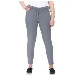 Jeansjeggings KjBRAND "JENNY" Gr. 44 (22), K-Gr, grau Damen Jeans angenehm weiche Quer-Stretch Qualität