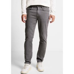 Chinohose Street One MEN Gr. 31, Länge 34, grau (carbon grey) Herren Hosen mit strukturierter Optik