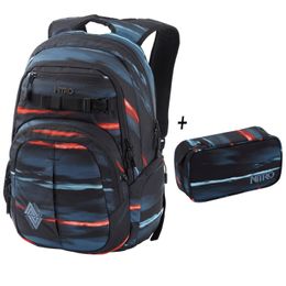 Schulrucksack Nitro "Chase" Gr. B/H/T: 37 cm x 51 cm x 23 cm, acid down Kinder Rucksäcke Alltagsrucksack, Rucksack für Freizeit, Schule, Arbeit und Reise