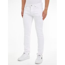 Slim-fit-Jeans Tommy Jeans "SCANTON SLIM" Gr. 33, Länge 30, weiß (white) Herren Jeans im 5-Pocket-Style