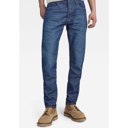 G-Star Raw Slim-fit-Jeans G-STAR "3301 Slim" Gr. 33, Länge 34, blau (worn in blue mine) Herren Jeans mit toller Waschung und Elasthan