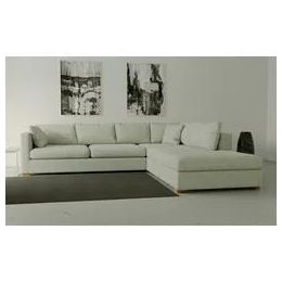 Guido Maria Kretschmer Home & Living Ecksofa GUIDO MARIA KRETSCHMER HOME & LIVING "Arles, L-Form" Sofas Gr. B/H/T: 318cm x 80cm x 272cm, Flachgewebe, Ottomane rechts, braun (latte) extra tiefe Sitzfläche, in diversen Stoffqualitäten