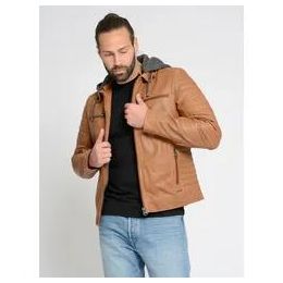 Bikerjacke Maze "42021310" Gr. L, braun (cognac) Herren Jacken