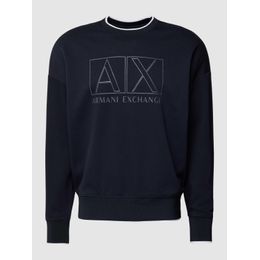 Armani Exchange Sweatshirt mit Label-Print