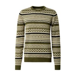 Blend Pullover Herren Gr&ouml;&szlig;e XXL creme / dunkelgr&uuml;n / schwarz