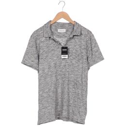 Pier One Herren Poloshirt, grau, Gr. 52