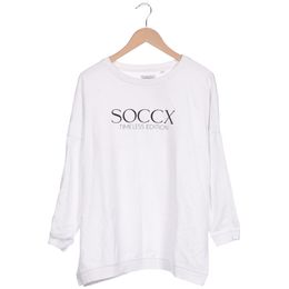 SOCCX Damen Sweatshirt, weiß, Gr. 36