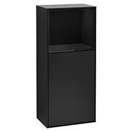 Villeroy & Boch Villeroy und Boch Finion Seitenschrank G520PHPD 41,8cm, links, Ladestation, Emotion, Regal Glossy Black Lacquer, Black matt lacquer