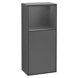 Villeroy & Boch Villeroy und Boch Finion Seitenschrank G530GKGK 41,8cm, rechts, Ladestation, Emotion, Regal Anthracite Matt Lacquer, Anthracite matt