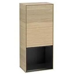 Villeroy & Boch Villeroy und Boch Finion Seitenschrank G550PDPC 41,8cm, rechts, Emotion, Regal unten Black matt, Oak Veneer