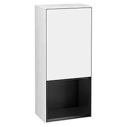 Villeroy & Boch Villeroy und Boch Finion Seitenschrank G550PDGF 41,8cm, rechts, Emotion, Regal unten Black matt, Glossy white lacquer