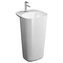 Vitra Plural Waschtisch 7814B401-0041 48,5 x 52,5 x 85 cm, edelweiß, boden-/freistehend, ohne Überlauf, 1 Hahnloch