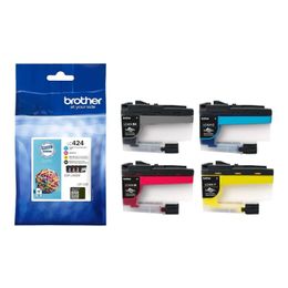 Original Brother LC-424VAL Druckerpatronen Multipack (Schwarz,Cyan,Magenta,Gelb)