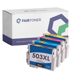 FairToner 4er Multipack Set kompatibel f&uuml;r Epson C13T09R64010 / 503XL Workforce WF-2965 DWF Druckerpatronen