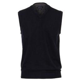 Casamoda Herren Pullunder "Casamoda Pullunder uni", blau, Gr. S, 100% Baumwolle, Pullover