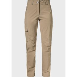 Schöffel Outdoorhose SCHÖFFEL "Pants Kitzstein L" Gr. 46, Normalgrößen, braun (4160, braun) Damen Hosen